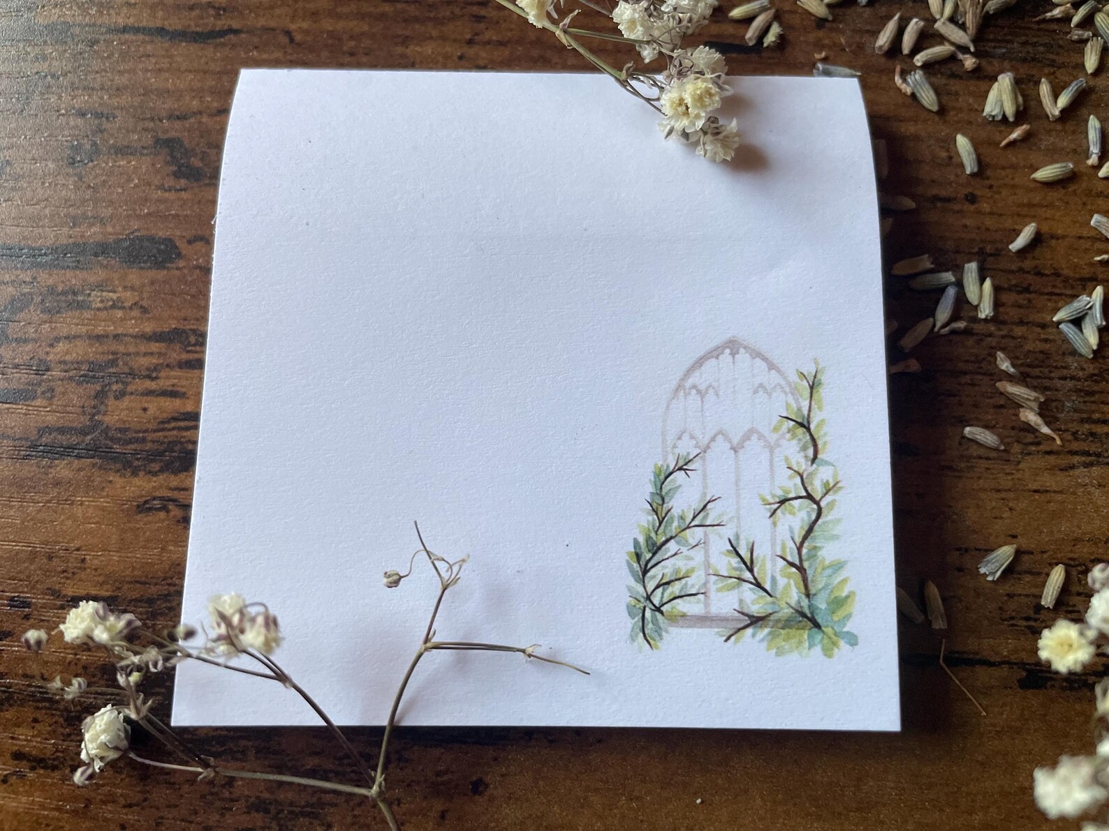 Sticky Note Notepad Vine Dark Forest Gothic Victorian Window ...