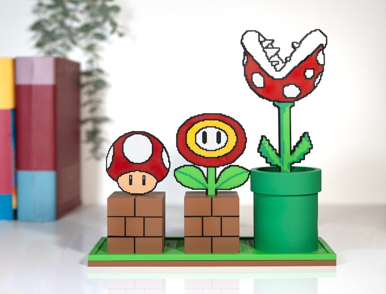 Customizable Modular Retro Super Mario Decoration: 8-bit - Geek Home ...
