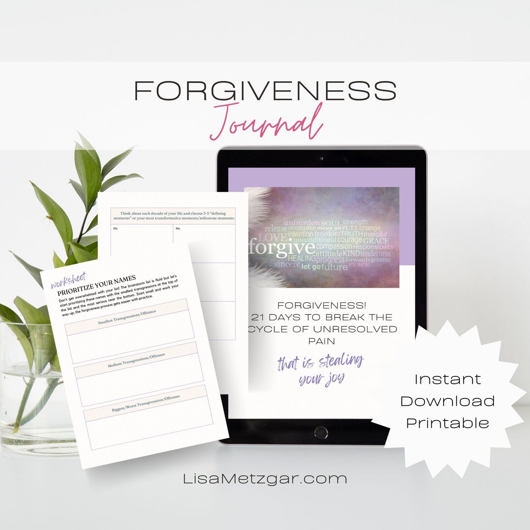 Forgiveness Journal, Trauma Release, Emotional Healing Journal, Life ...