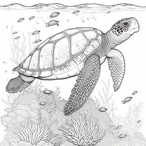 Ocean Coloring Pages for Meditation Self Care Adult Coloring - Etsy