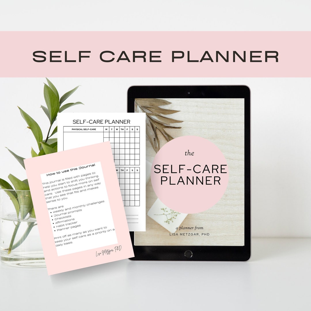 Self Care Printable Planner Mental Health Journal Personal Development ...
