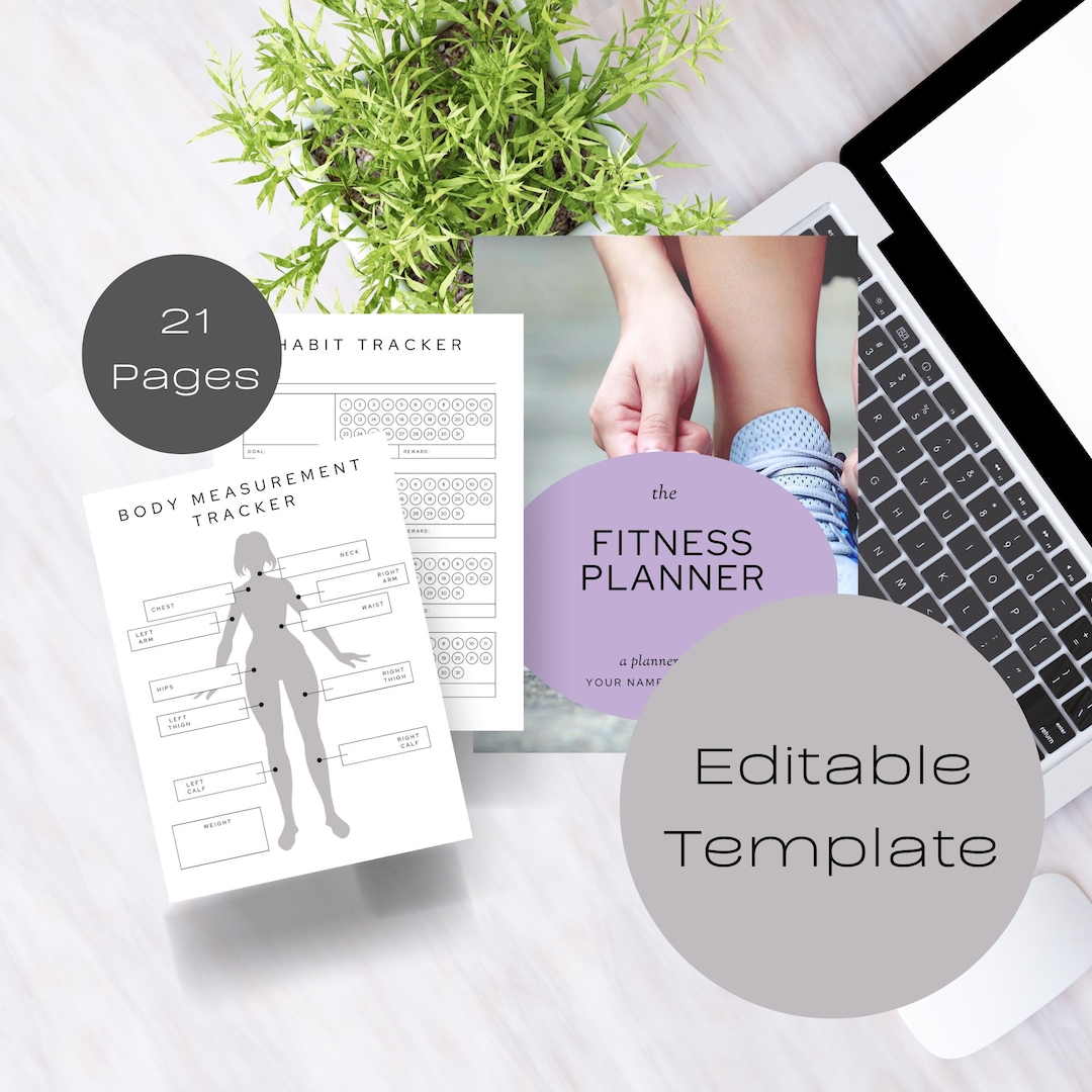 Fitness Planner Editable Template Health Coaching Training Tool Online ...