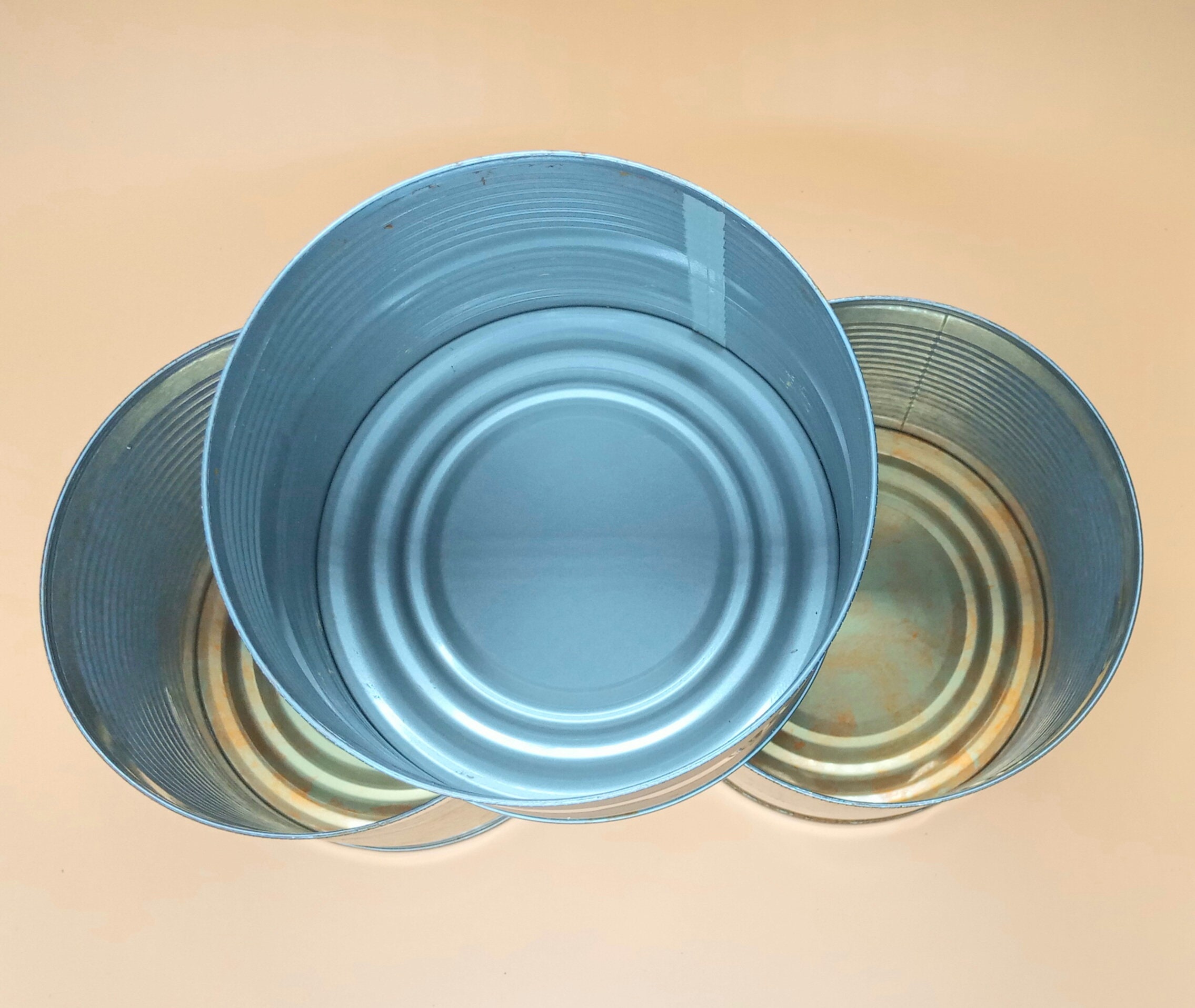 Extra Large Jumbo Tin Cans. Big Tin Can. Metal Craft. Empty - Etsy ...