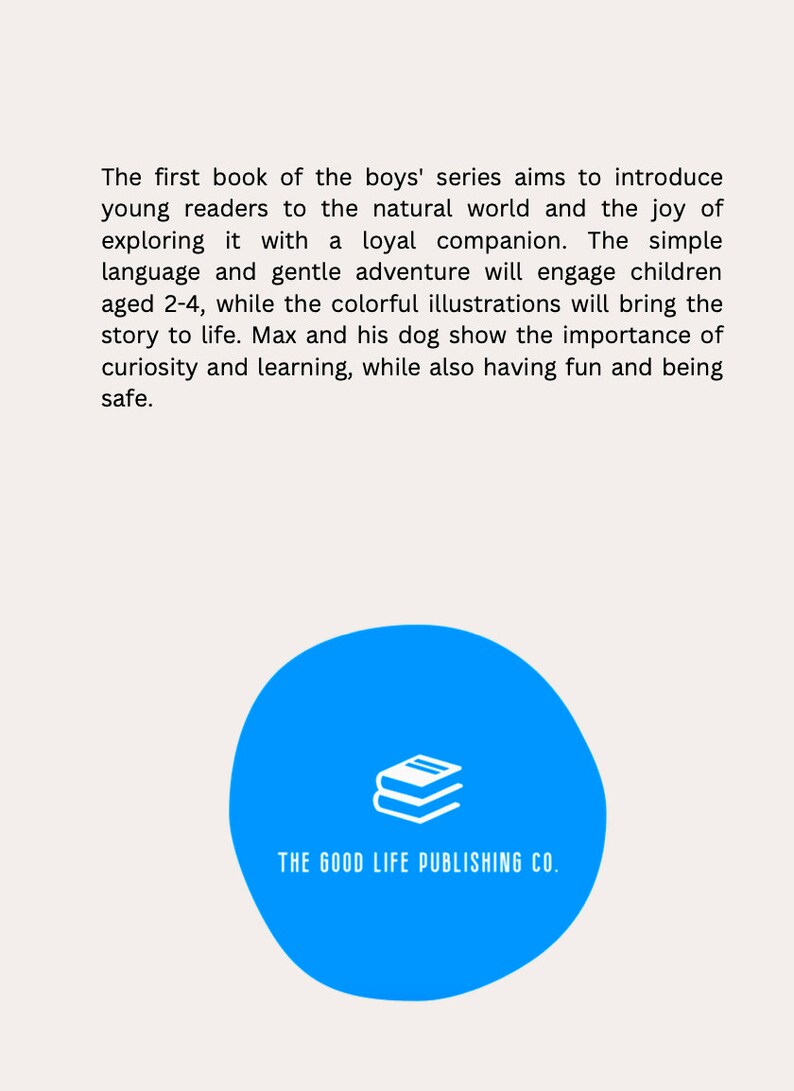 The Adventures of Max and His Dog - Book 1. Easy Reading, Boys 2-4 ...