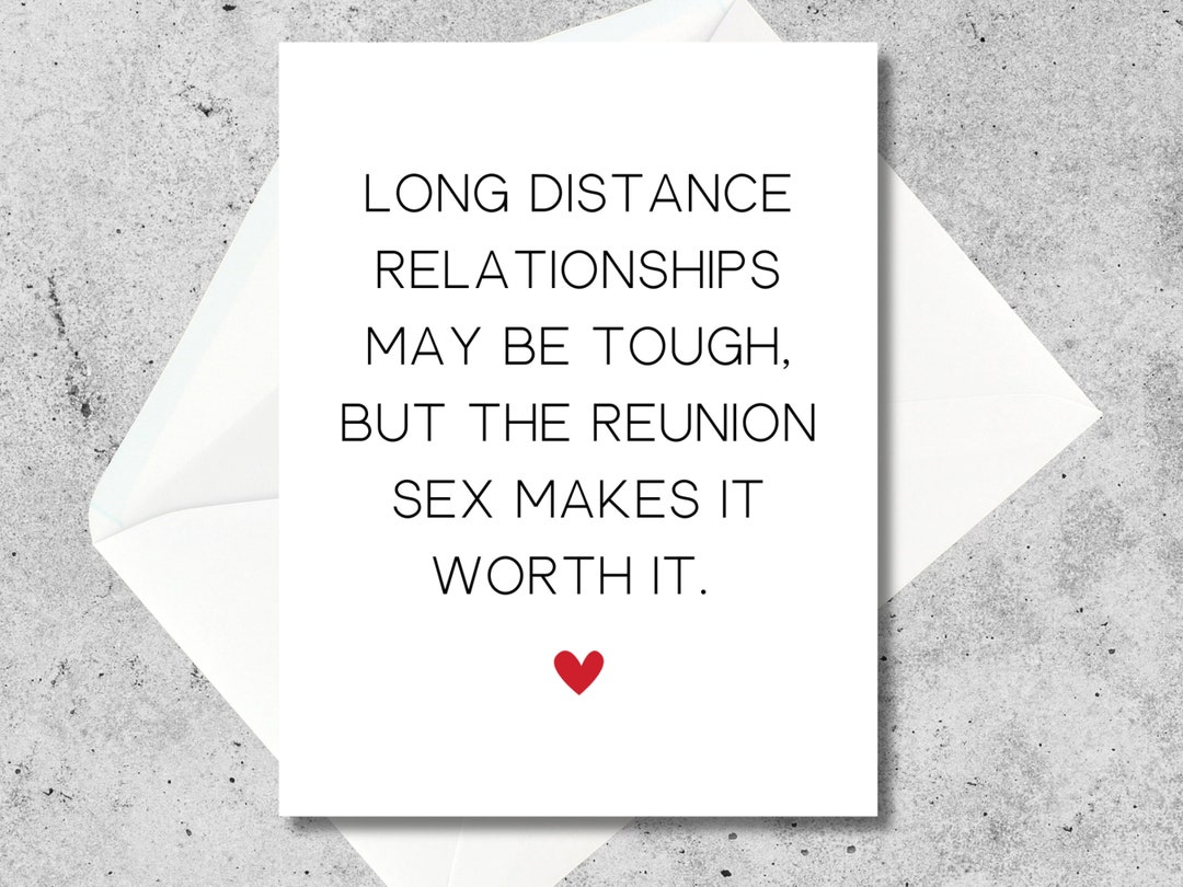 Long Distance Relationship Card | Boyfriend Gift Long Distance | Long ...