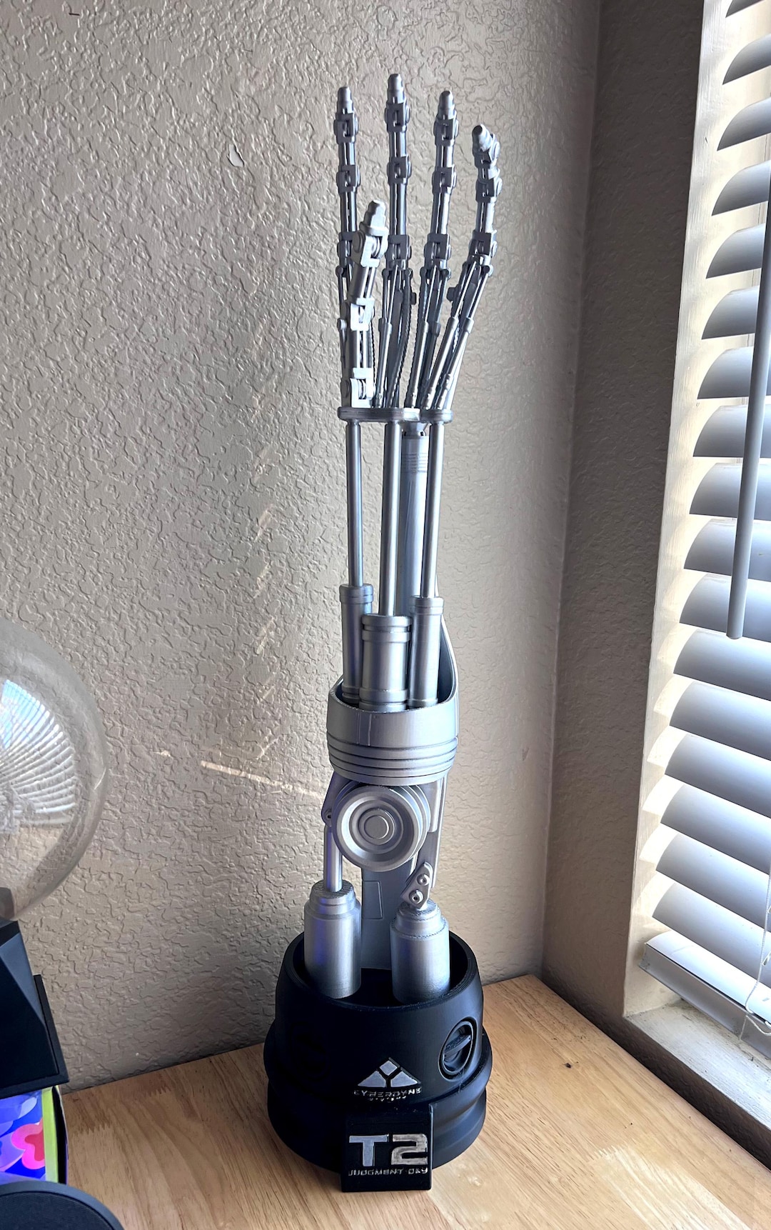 Full Size Terminator Arm 26" With Base T2 Terminator Judgement Day - Etsy