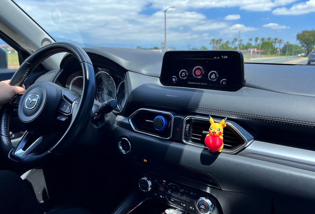 3D Printed Pikachu Car Air Vent Decoration With Red Heart - Etsy