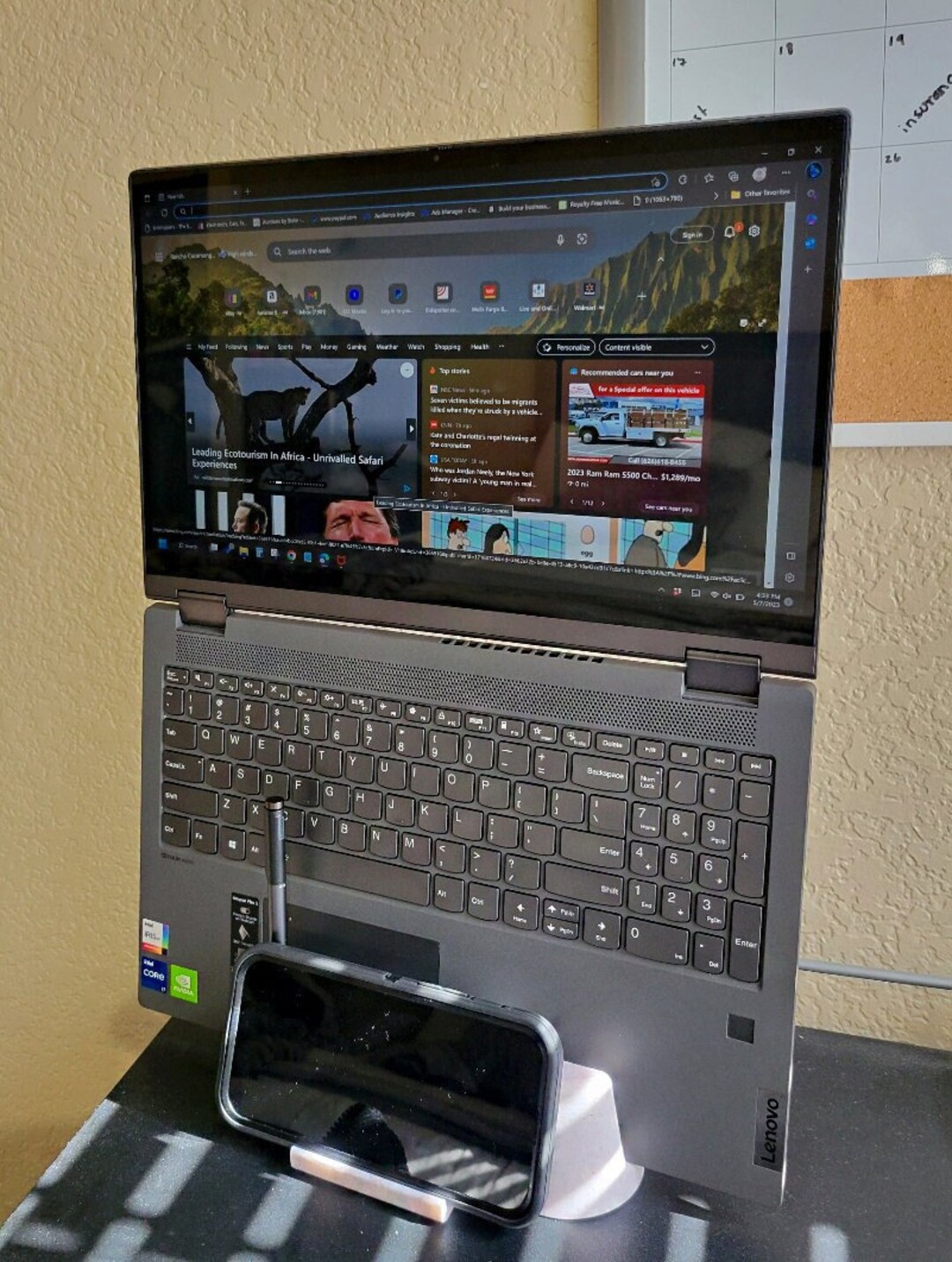 Nice Functional 3D Printed Laptop Holder Stand With Phone - Etsy