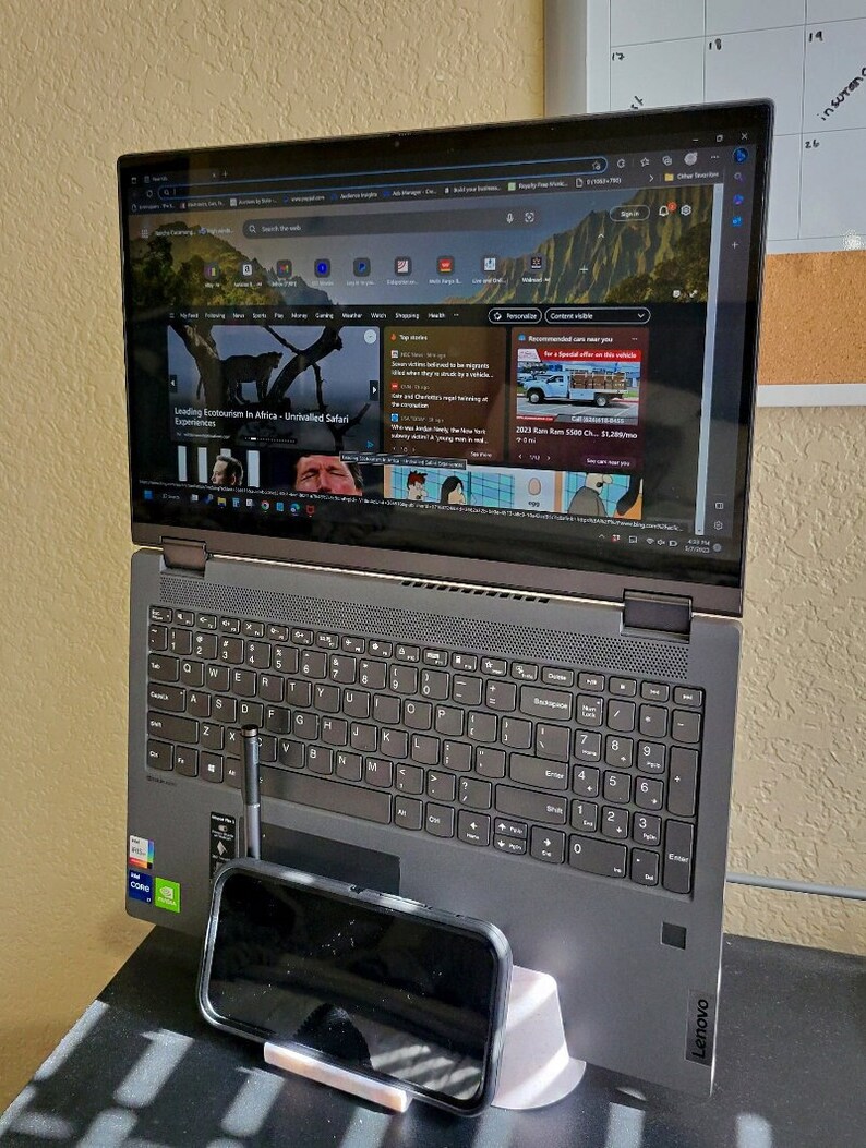 Nice Functional 3D Printed Laptop Holder Stand With Phone - Etsy