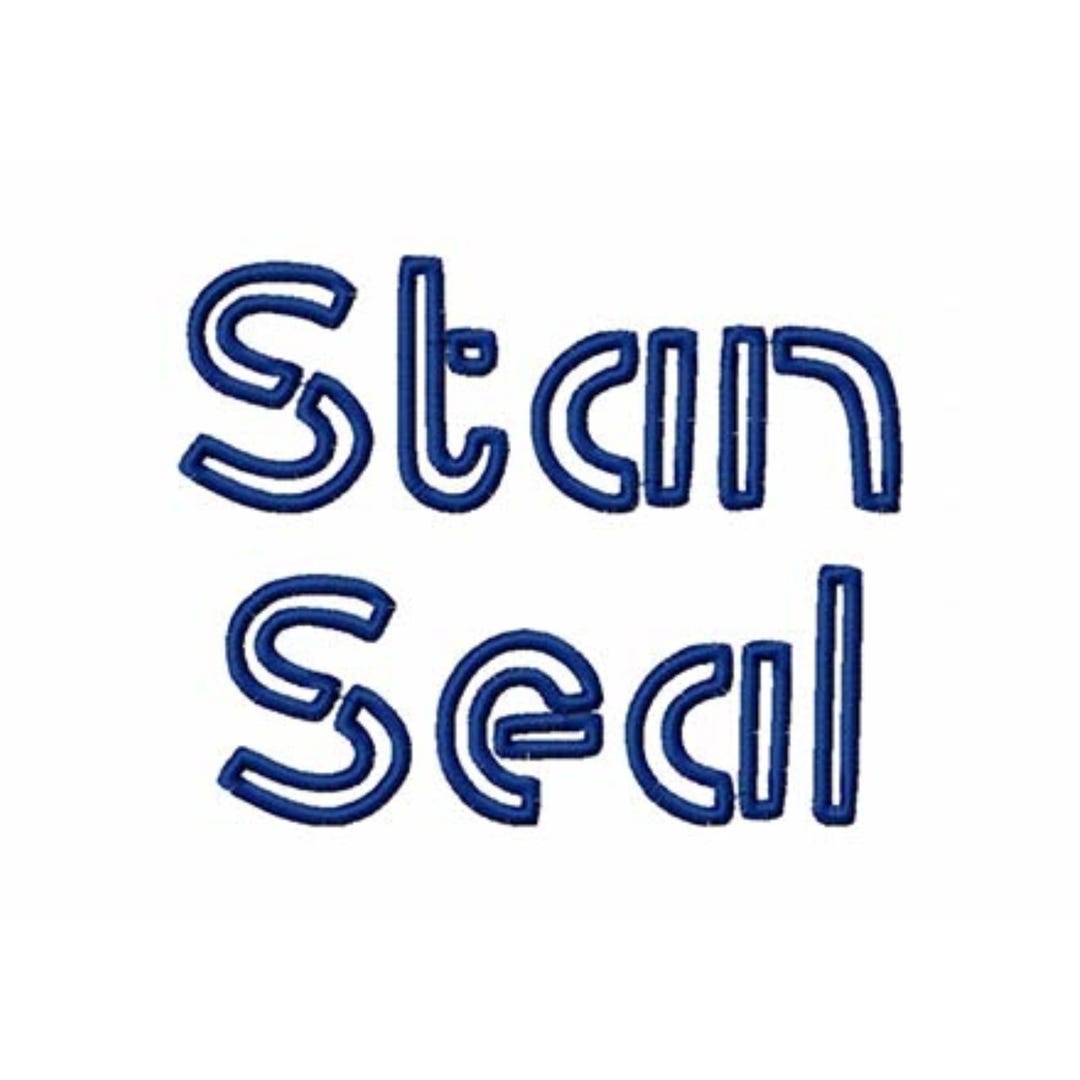 Stan Seal Machine Embroidery Font for Brother, PES, BX, Embrillance ...