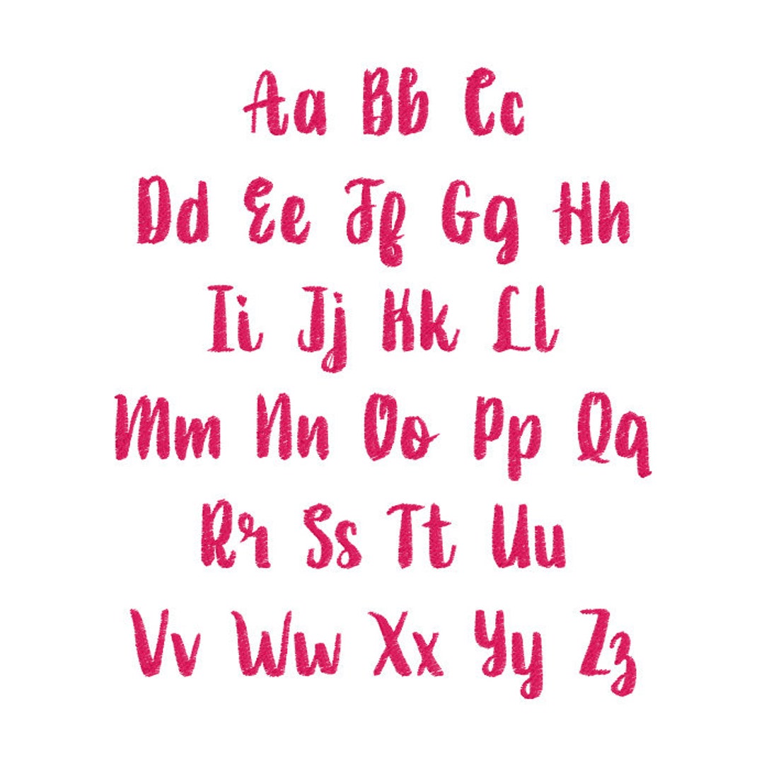 Hazel Dream Machine Embroidery Font for Brother, PES, Embrillance ...