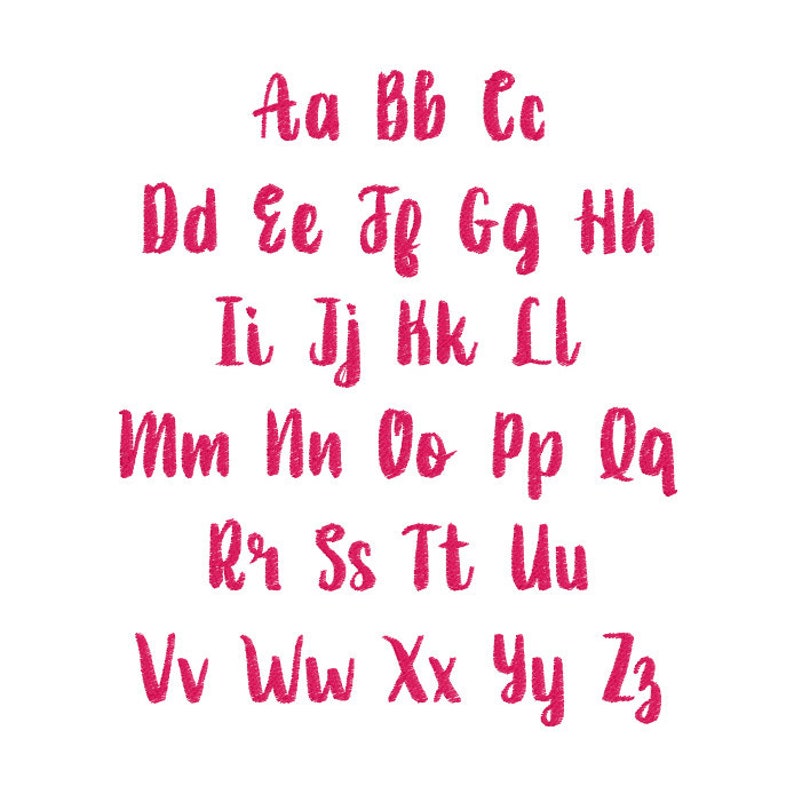 Hazel Dream Machine Embroidery Font for Brother, PES, Embrillance ...