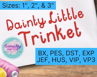 Tiffany Day Machine Embroidery Font for Brother, PES, Embrillance ...