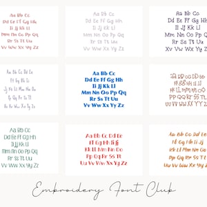 Embroidery Fonts 50 Included Brother PES File BX Embrilliance Viking ...