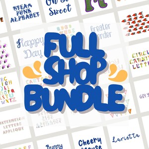 172 Machine Embroidery Fonts, Includes BX, Brother PES and All Other ...