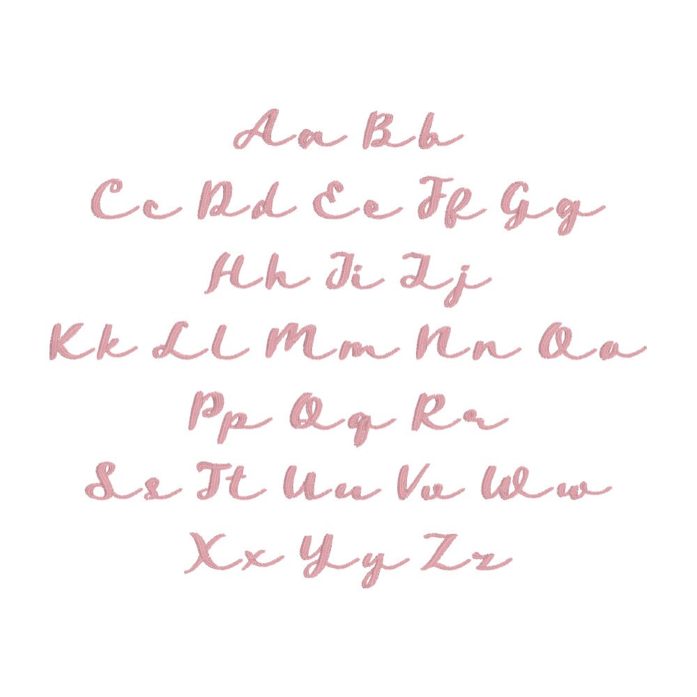 Beach Stroll Machine Embroidery Font for Brother, PES, BX, Embrillance ...