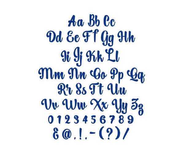 Lightster Machine Embroidery Font for Brother, PES, BX, Embrillance ...