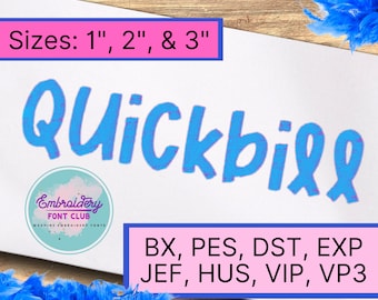 Harlequeen Machine Embroidery Font for Brother, PES, Embrillance ...