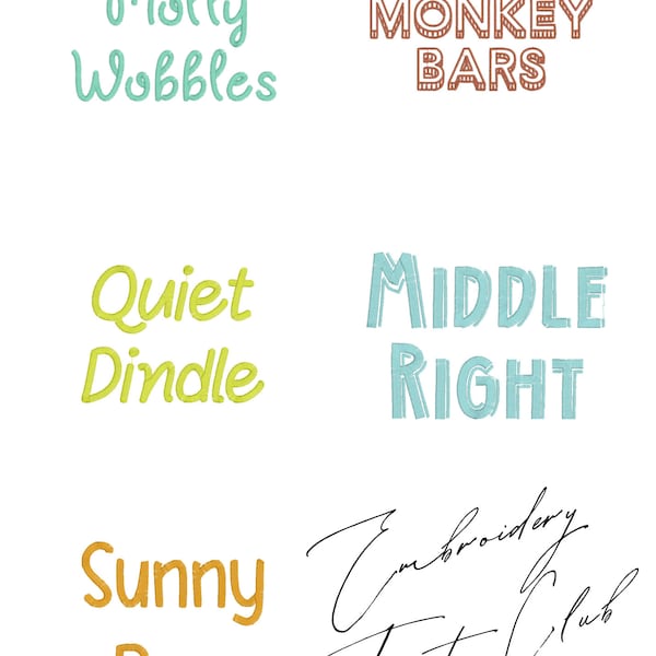 Pes File Font - Etsy