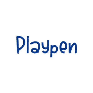 Playpen Machine Embroidery Font for Brother, PES, BX, Embrillance ...