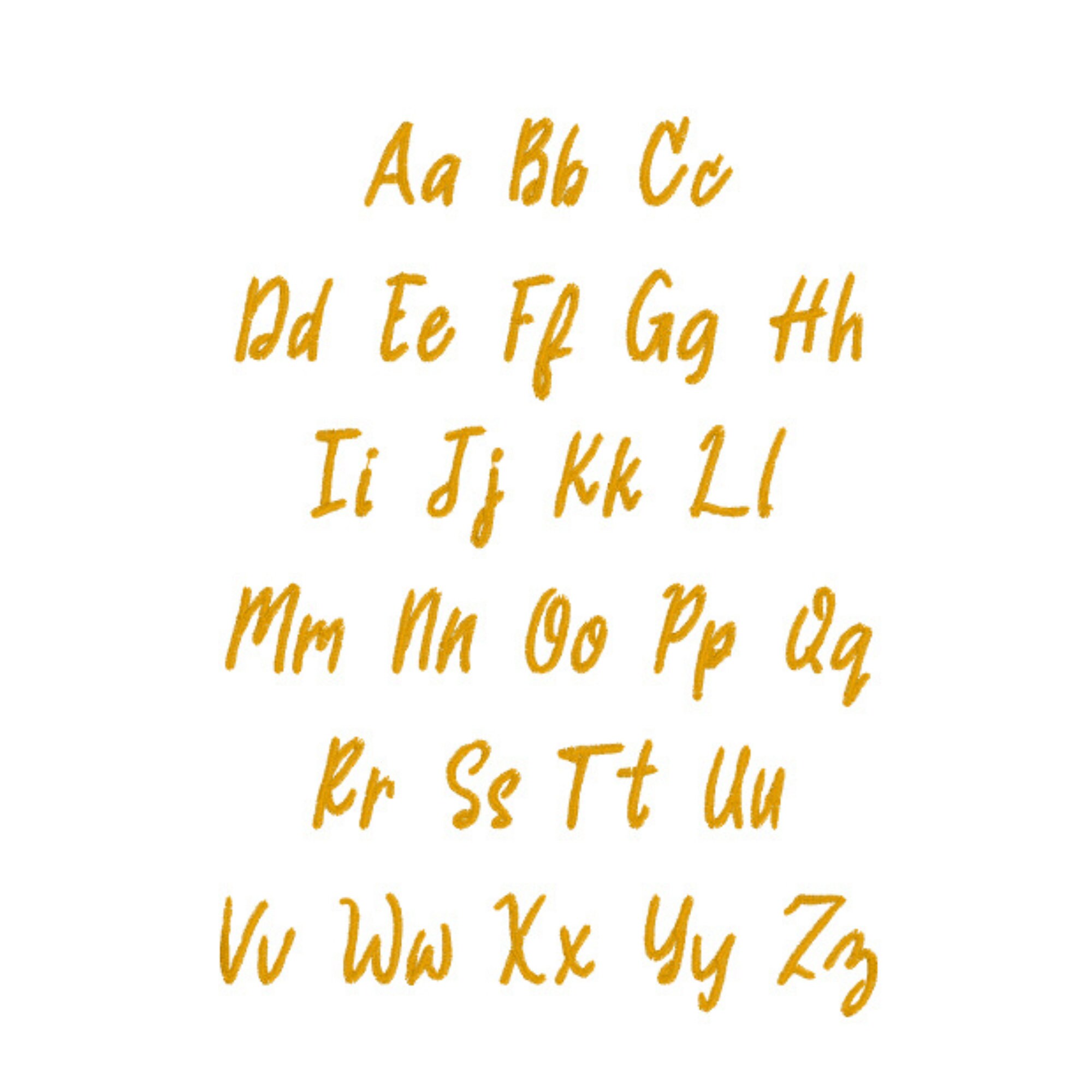 Safflower Machine Embroidery Font for Brother, PES, BX, Embrillance ...