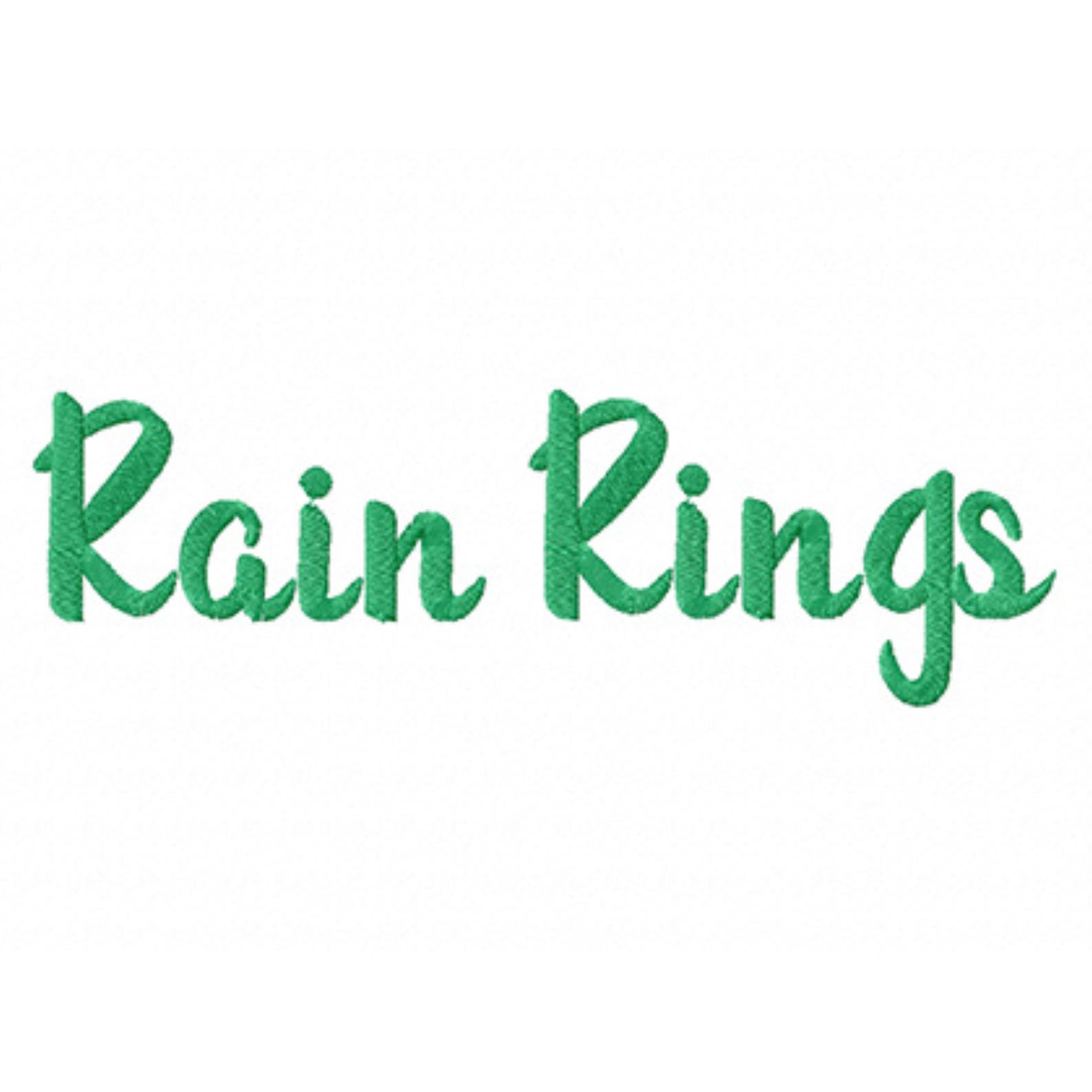 Rain Rings Machine Embroidery Font for Brother, PES, BX Embrillance ...