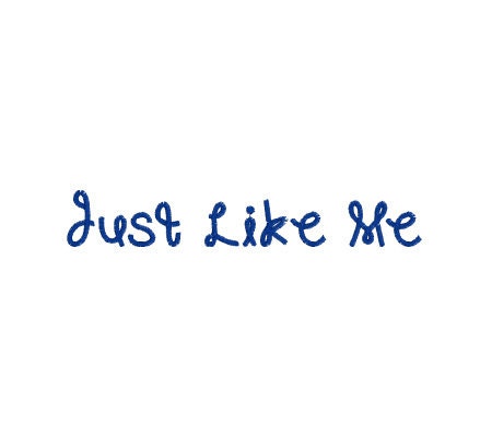 Just Like Me Machine Embroidery Font for Brother, PES, BX, Embrillance ...