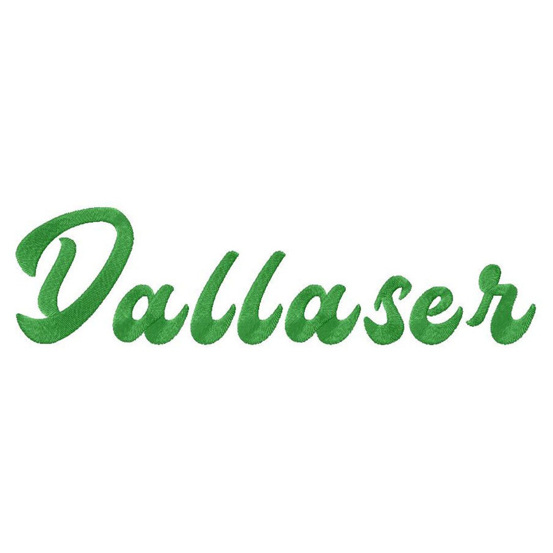 Dallaser Machine Embroidery Font for Brother, PES, BX Embrillance ...