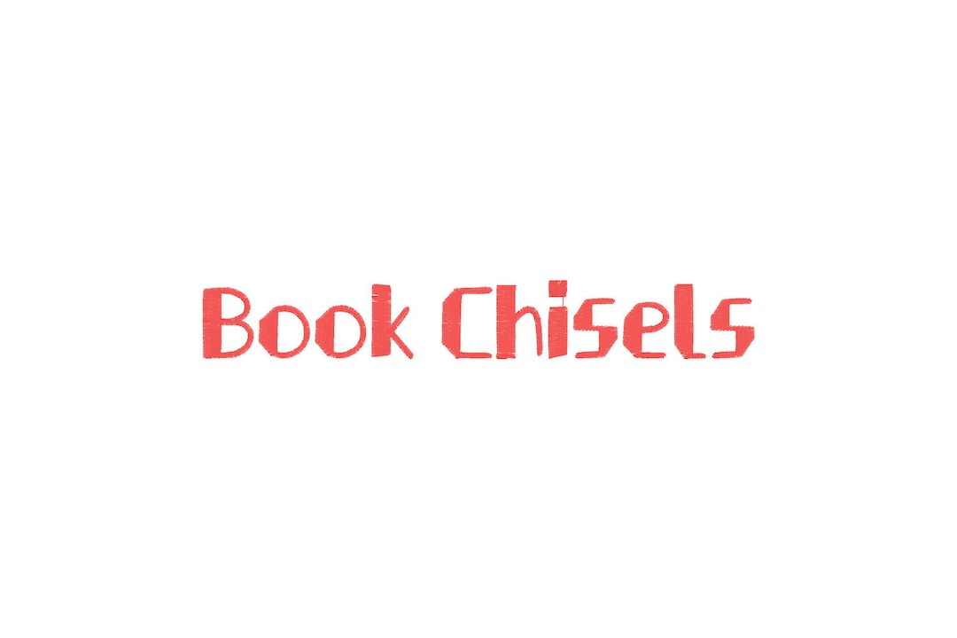 Book Chisels Machine Embroidery Font for Brother, PES, BX, Embrillance Software, Viking and All ...