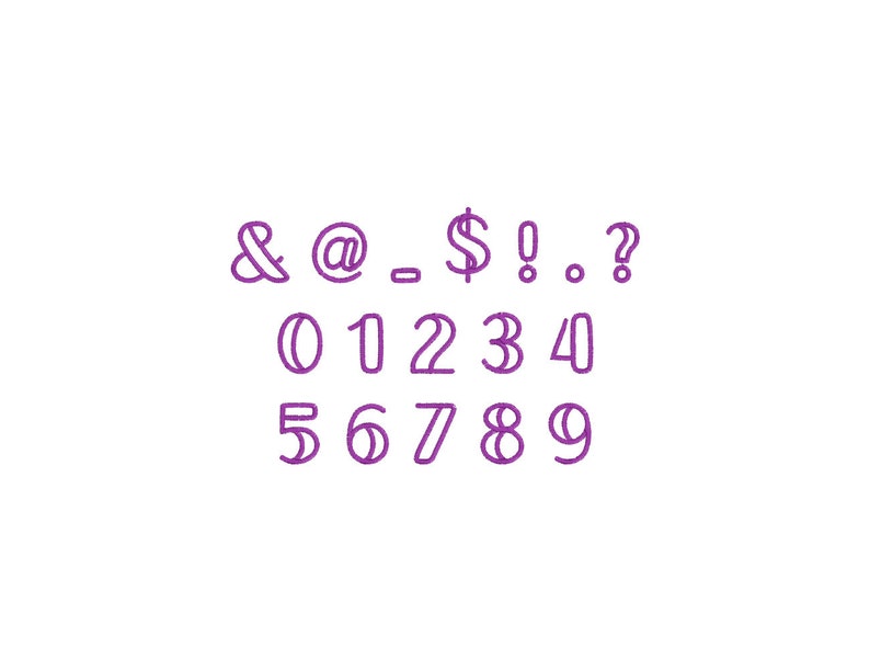 Wrapping Paper Machine Embroidery Font for Brother, PES, BX ...