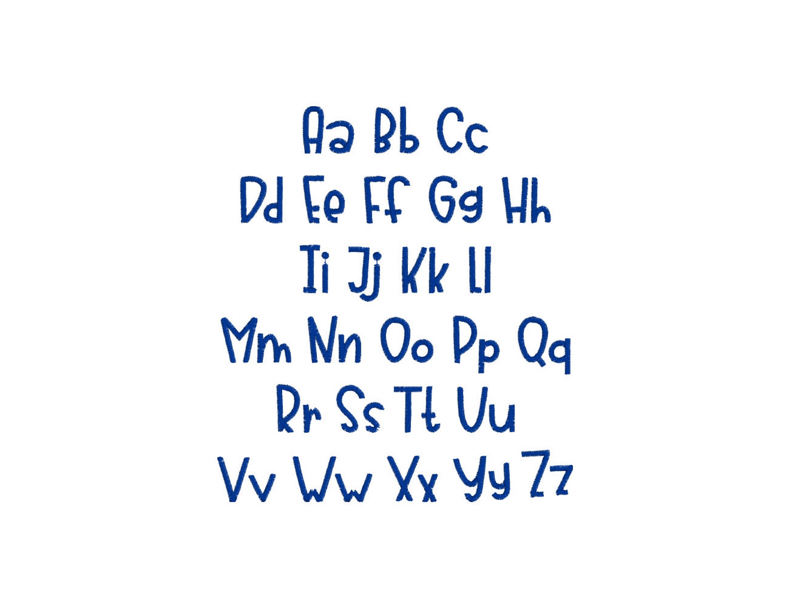 Playpen Machine Embroidery Font for Brother, PES, BX, Embrillance ...