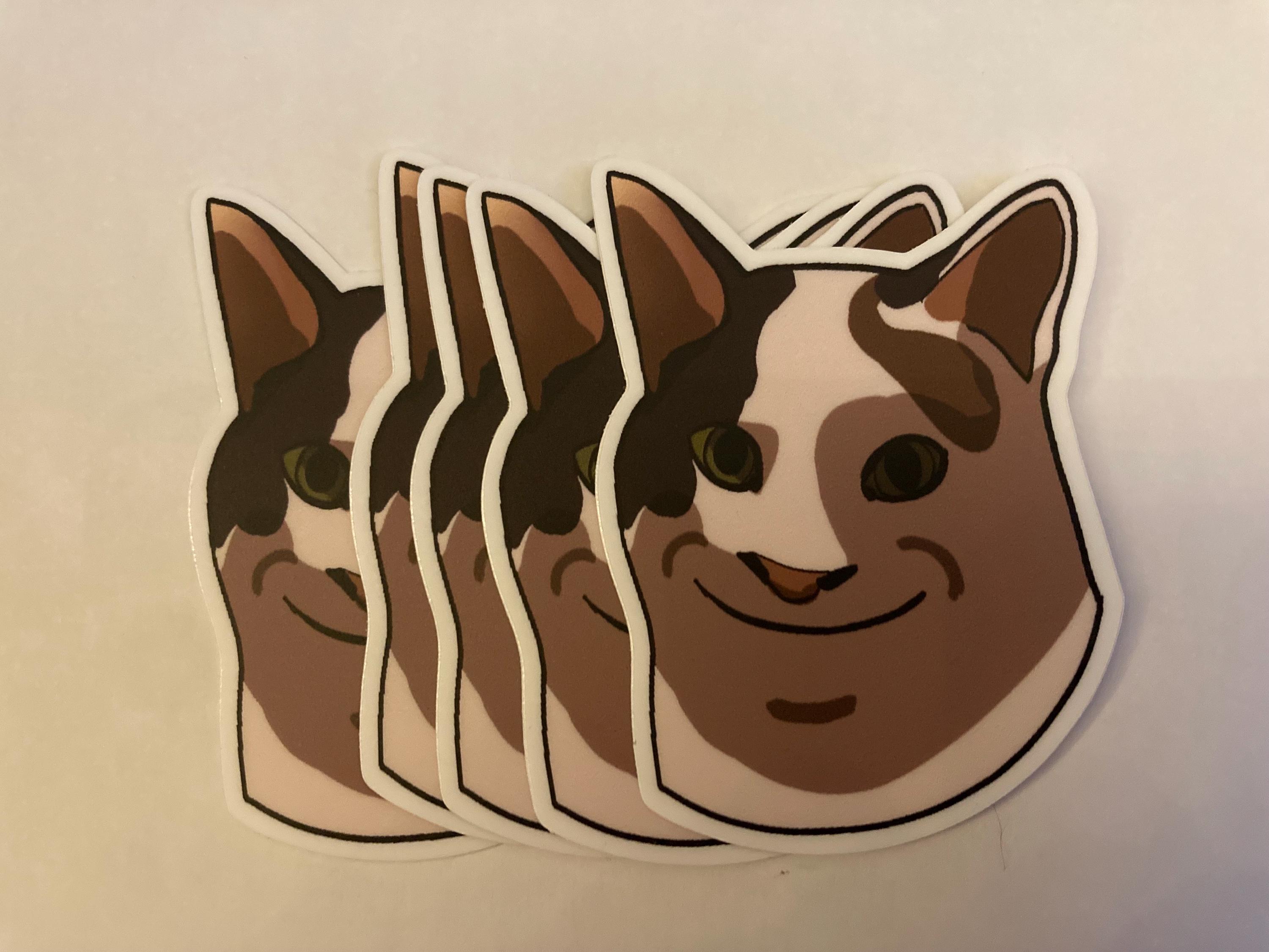 Funny Cat Stickers - Etsy