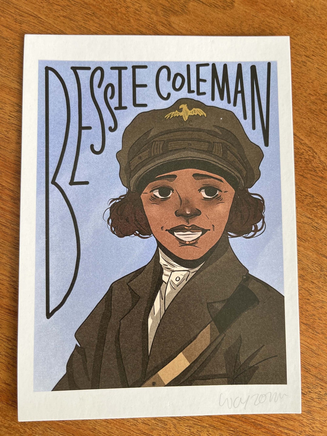 Bessie Coleman Art Print 5x7 - Etsy