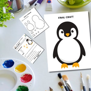 Penguin Cut and Paste Craft, Preschool Learning Resources, Kindergarten ...