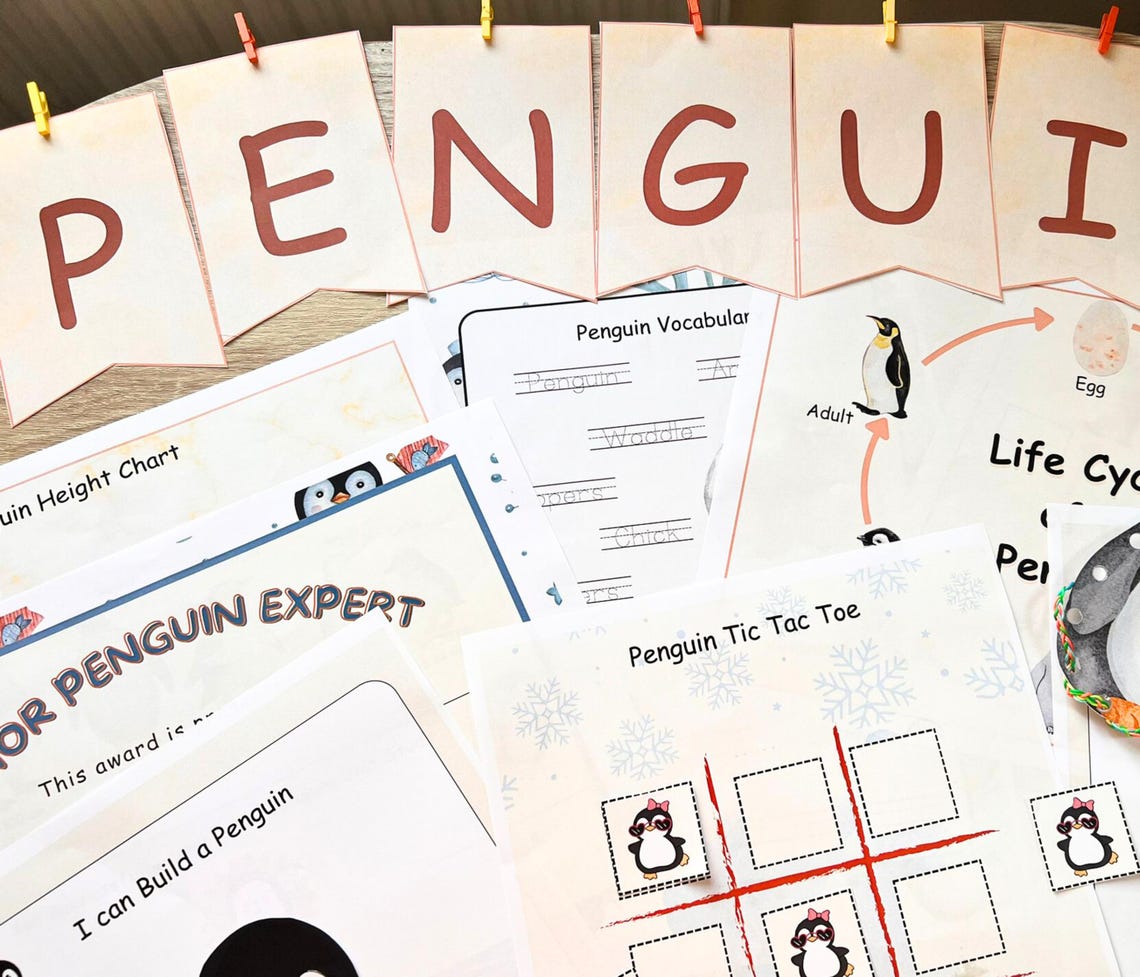 Penguin Unit Study, Life Cycle, Charlotte Mason Inspired Preschool ...