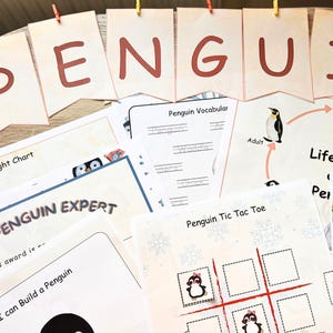 Penguin Unit Study, Life Cycle, Charlotte Mason Inspired Preschool ...