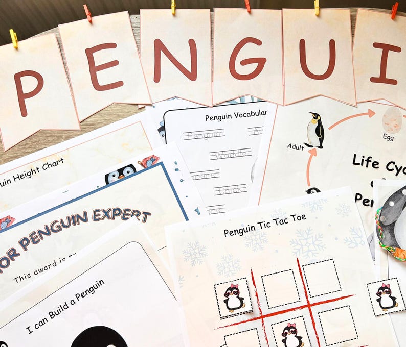 Penguin Unit Study, Life Cycle, Charlotte Mason Inspired Preschool ...
