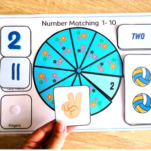 Montessori Numbers Matching Activity for Toddlers, Montessori Busy Book ...