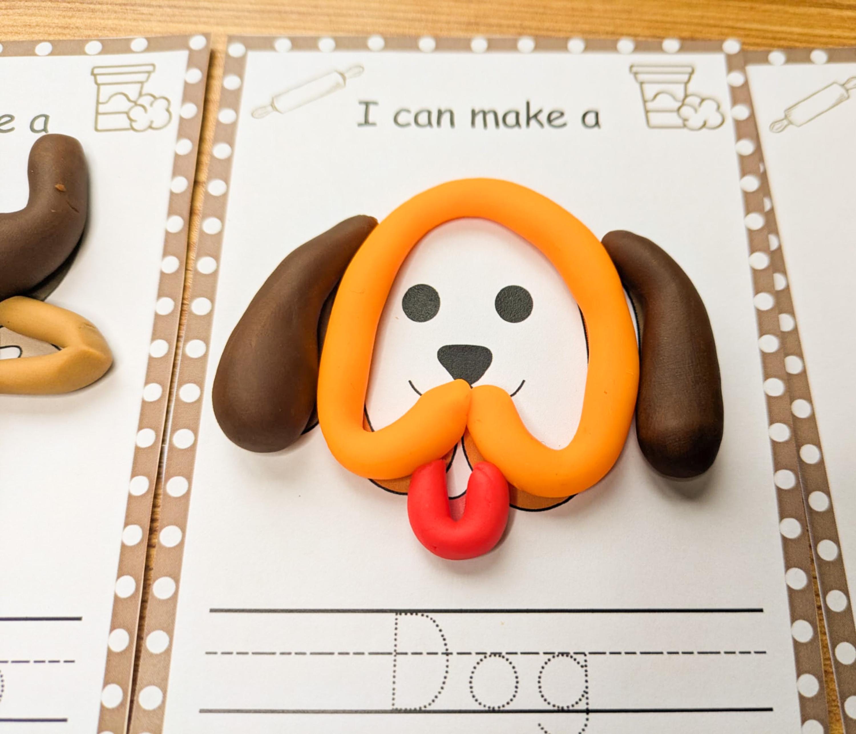 Farm Animals Playdough Mats Printable, Homeschool Montessori Visuals ...