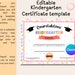 Editable Kindergarten Graduation Certificate, Printable Kindergarten ...