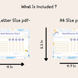 Behavior Chart for Kids, Editable Behavior Chart for Kids, Printable ...