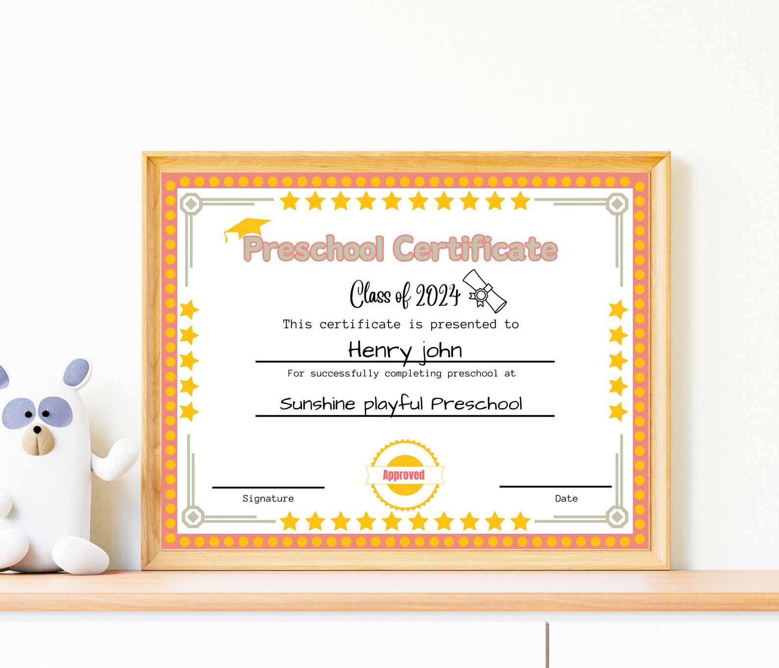 Editable Preschool Graduation Certificate, Printable Preschool ...