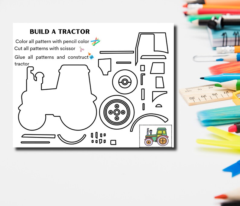 Cut and Glue, Preschool Cutting Practice, Scissor Skills Exercises ...