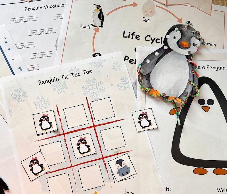 Penguin Unit Study, Life Cycle, Charlotte Mason Inspired Preschool ...