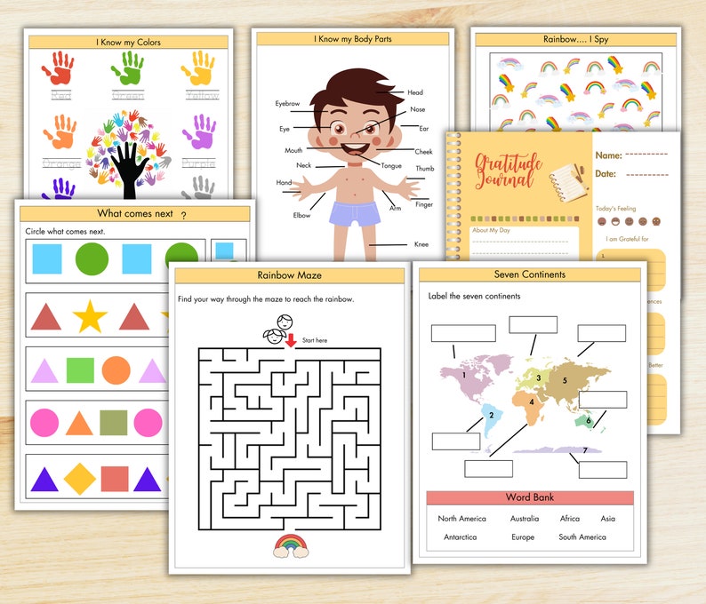 Morning Menu Daily Worksheet, Morning Basket Toddler, Circle Time ...