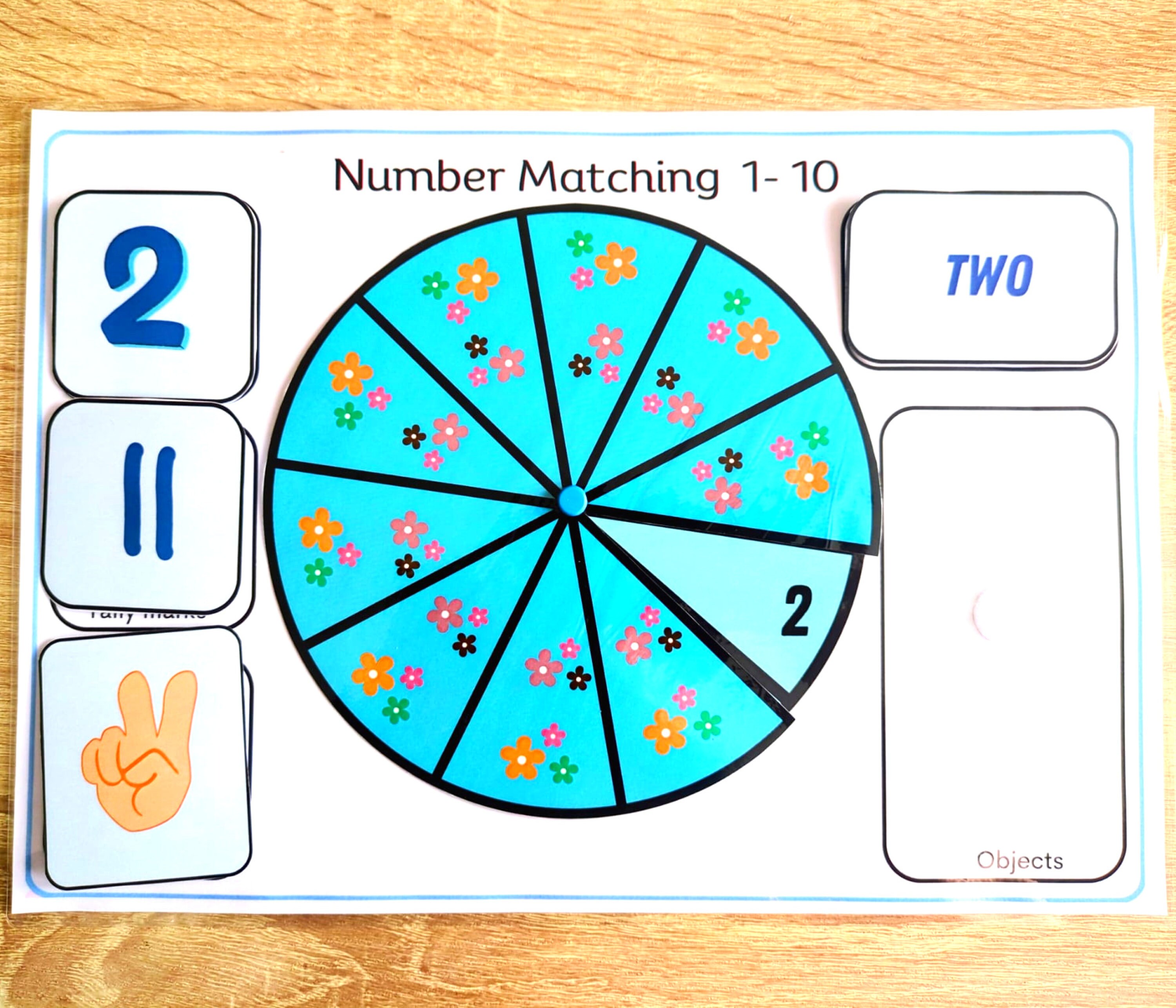 Montessori Numbers Matching Activity for Toddlers, Montessori Busy Book ...