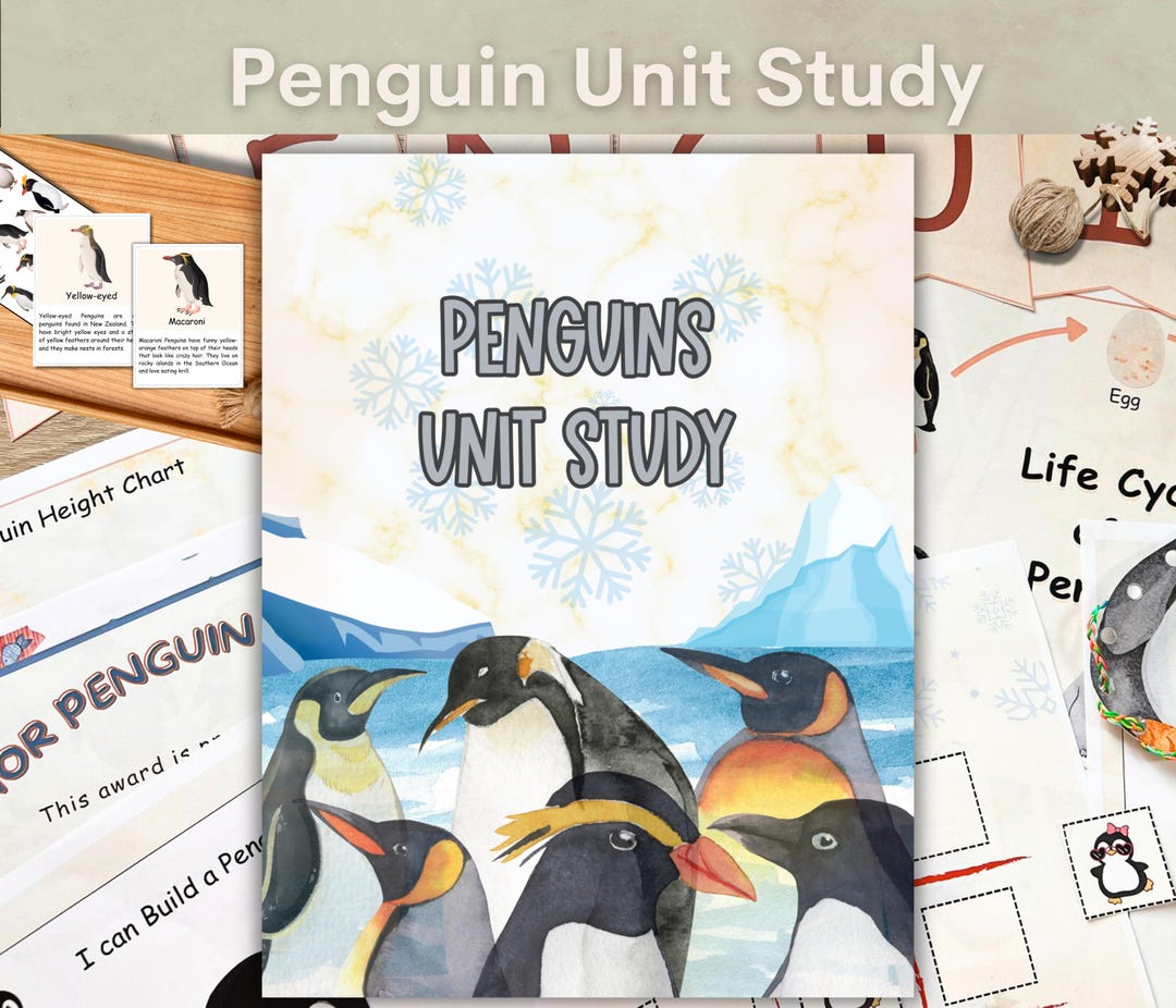 Penguin Unit Study, Life Cycle, Charlotte Mason Inspired Preschool ...