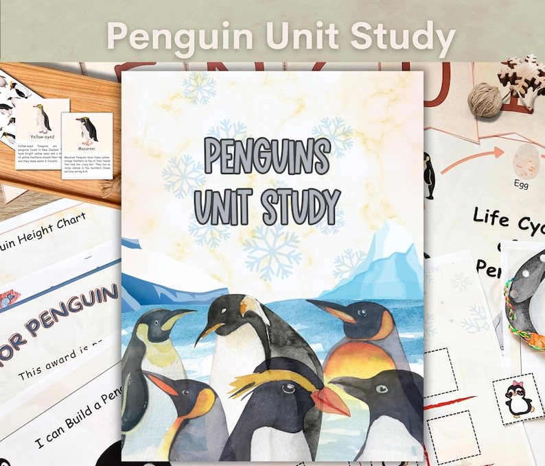 Penguin Unit Study, Life Cycle, Charlotte Mason Inspired Preschool ...