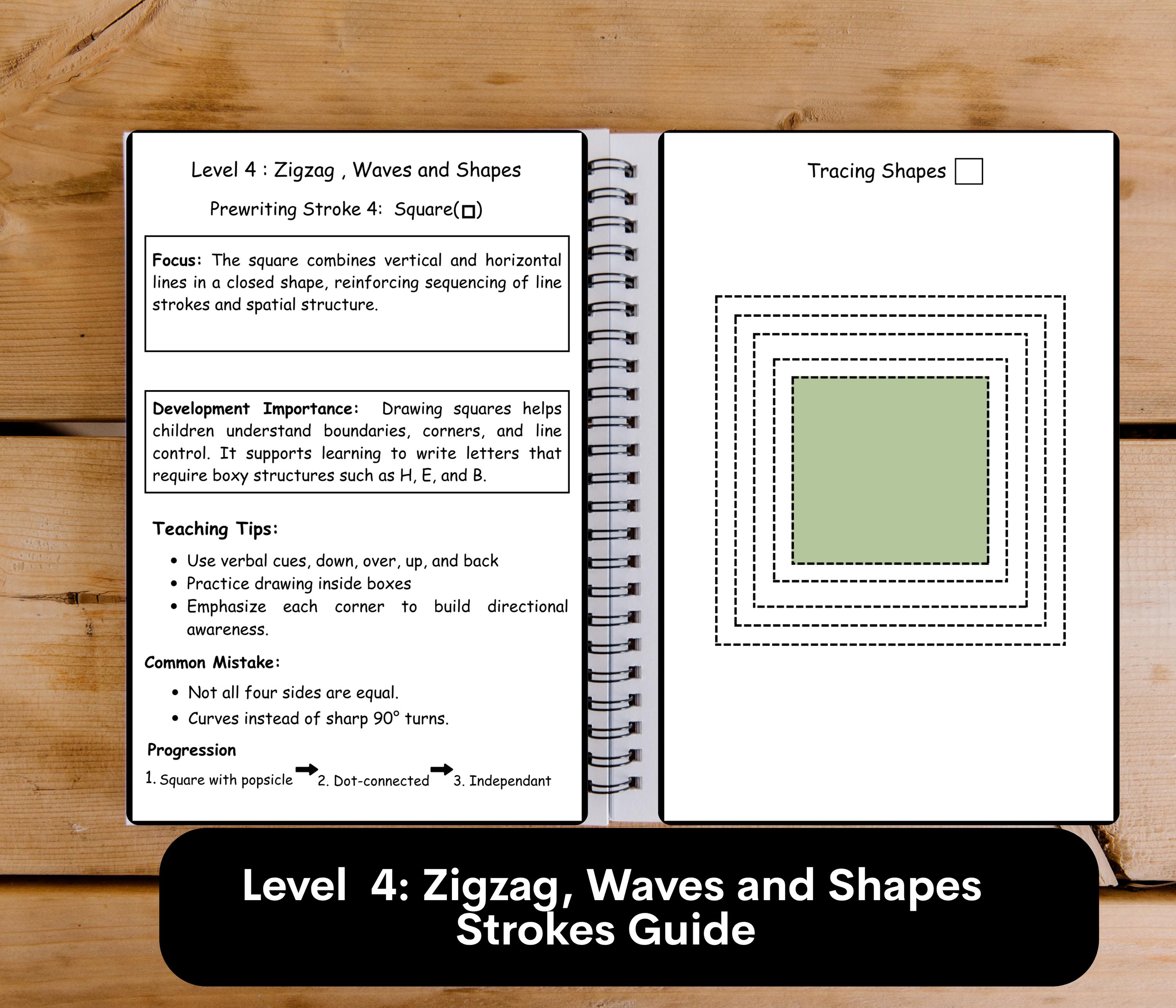 Prewriting Strokes Guidebook: Preschool Handwriting Practice (digital ...