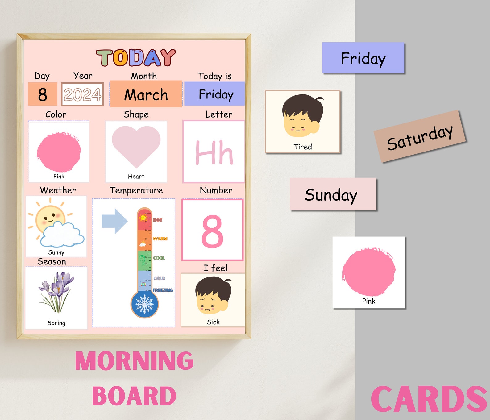 Homeschool Morning Board: Calendar, Weather Chart, Circle Time (digital ...